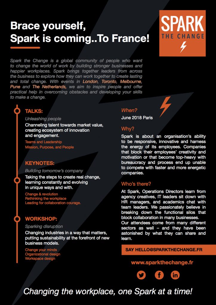 Brace yourself Spark the change is coming..To France! - Spark the ...